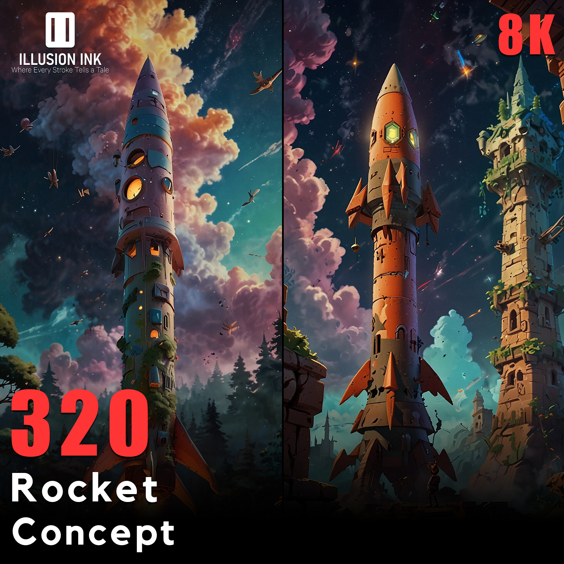 ArtStation - 320 Rocket Reference | 8K