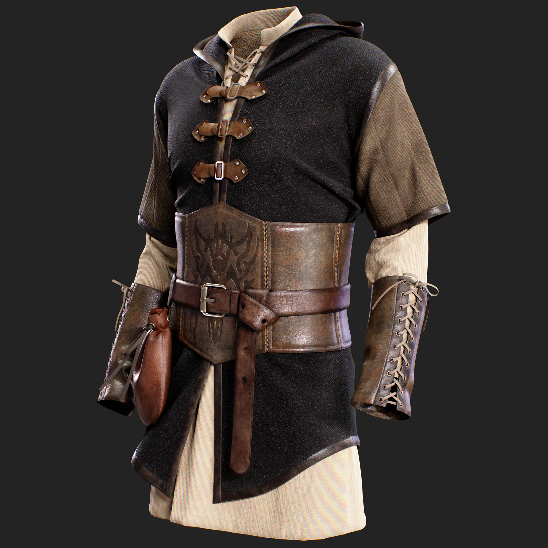 ArtStation - Medieval Outfit-MALE- MD/Clo3d + Smart Material + 4K ...
