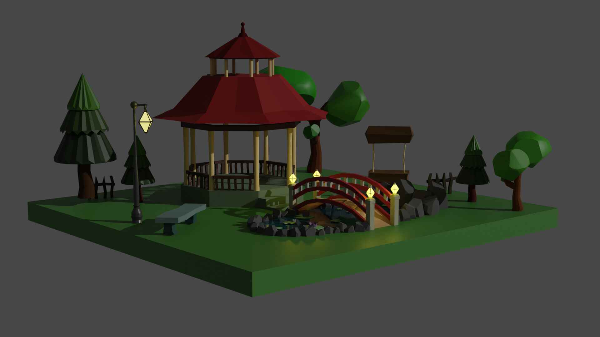 ArtStation - Cozy Environment Design (Low Poly)