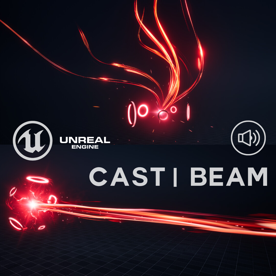 ArtStation - Realtime VFX UE5 | Cast | Beam | Sound design