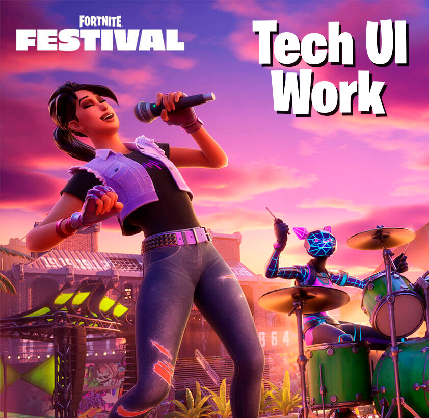 ArtStation - Tech UI Work: Fortnite Festival
