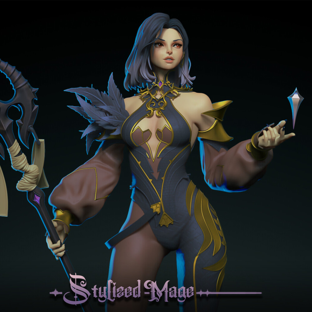 ArtStation - Stylized Mage (Concept by Lee Mi Hyun)