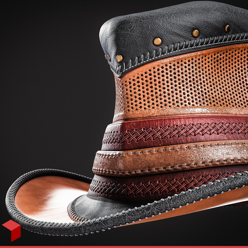 ArtStation - Texturing a Cowboy Hat in Substance Painter