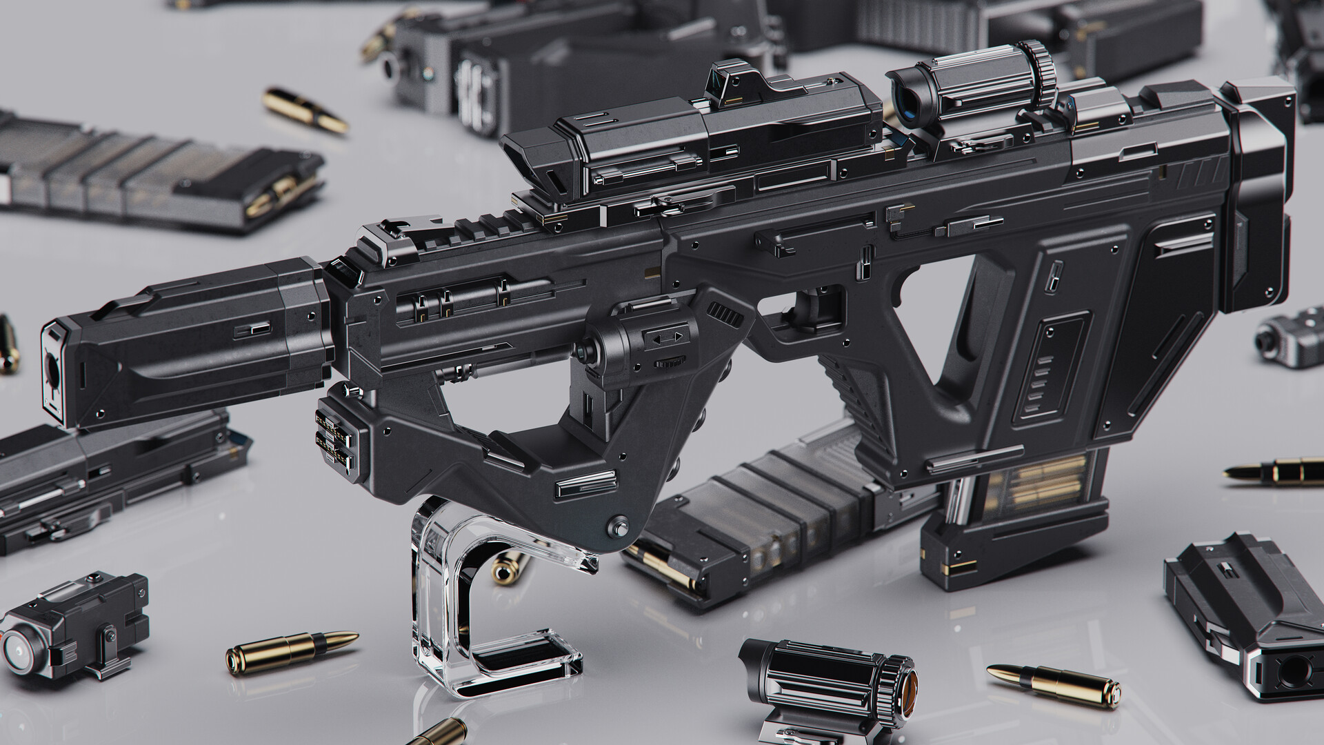 ArtStation - XJ-128 Rifle