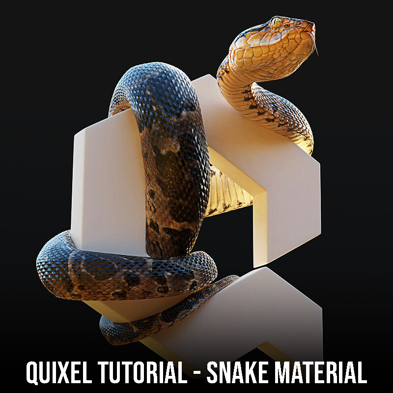 ArtStation - Quixel Suite - Snake Texturing Breakdown