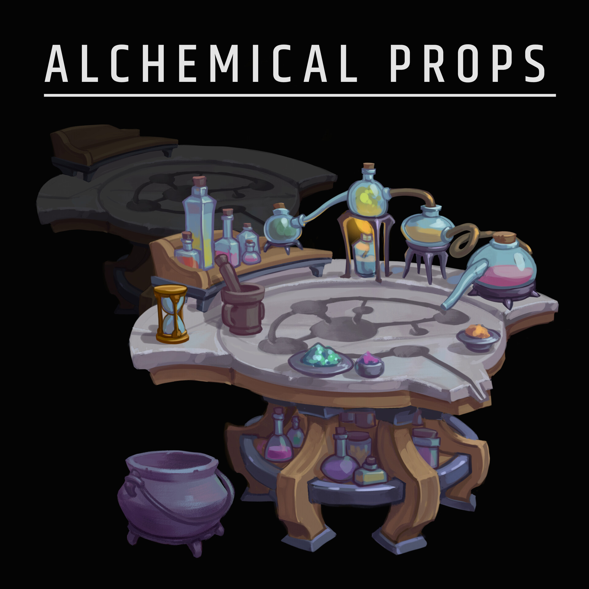 ArtStation - Alchemy room props