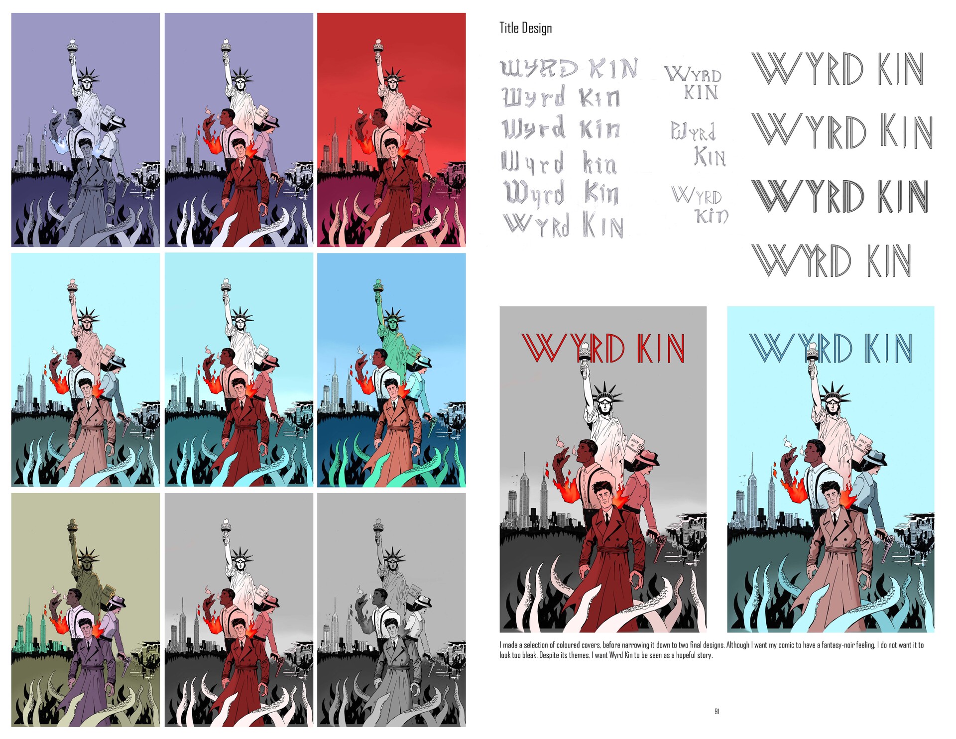 ArtStation - Wyrd Kin cover design