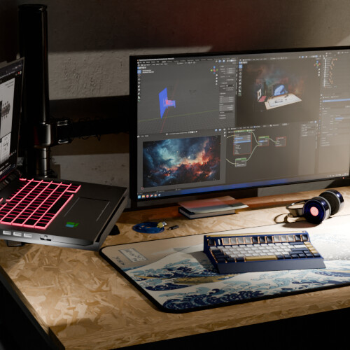 ArtStation - My current set up turned to 3D!