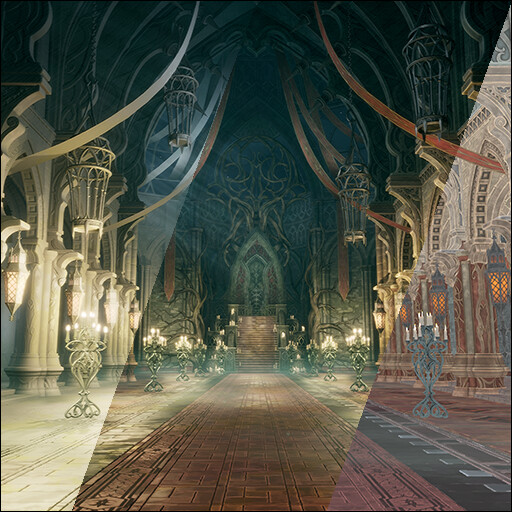 ArtStation - Krakenburg Throne Room (Additional tech views)