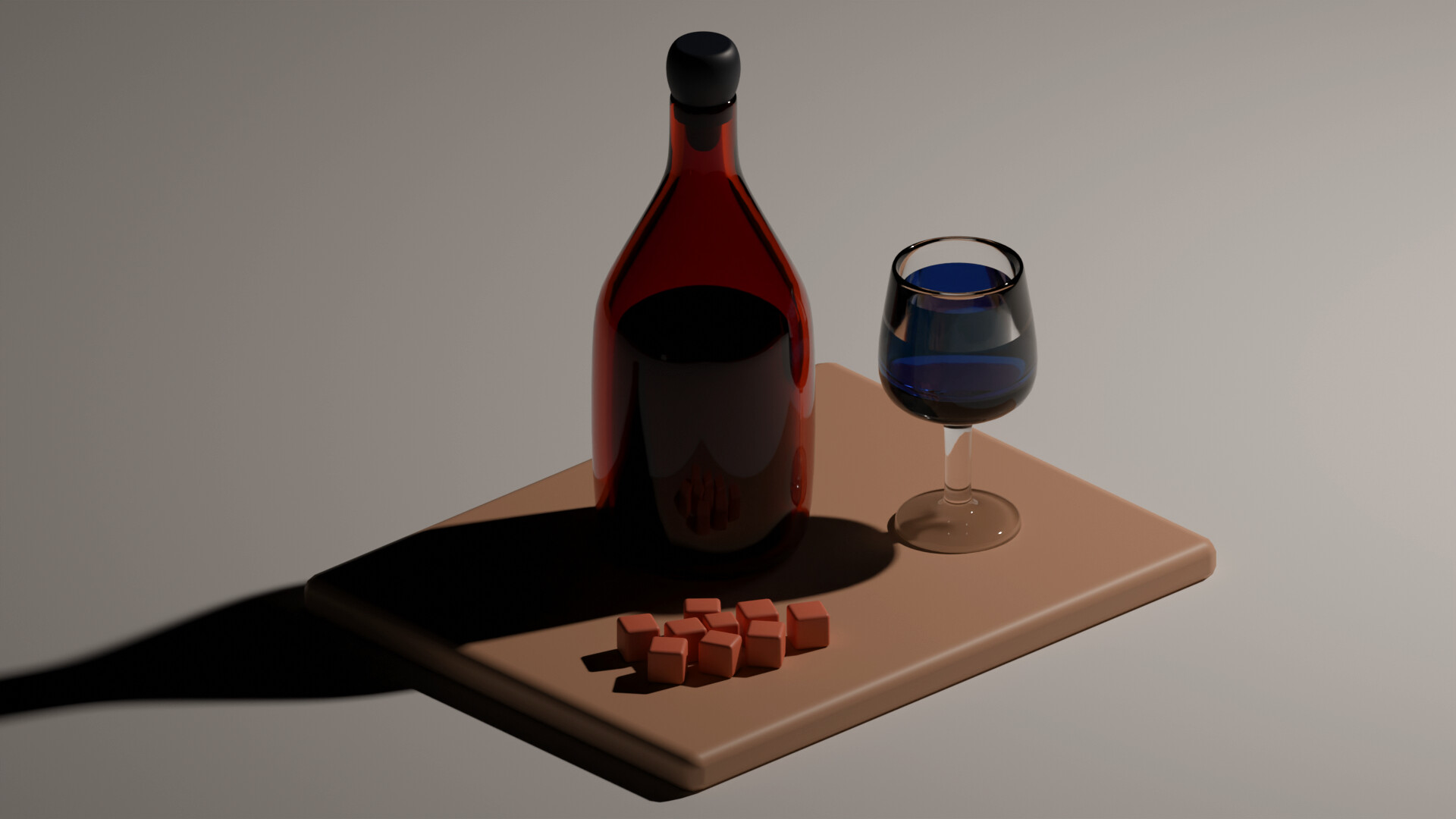 ArtStation - Stylized alcohol bottle