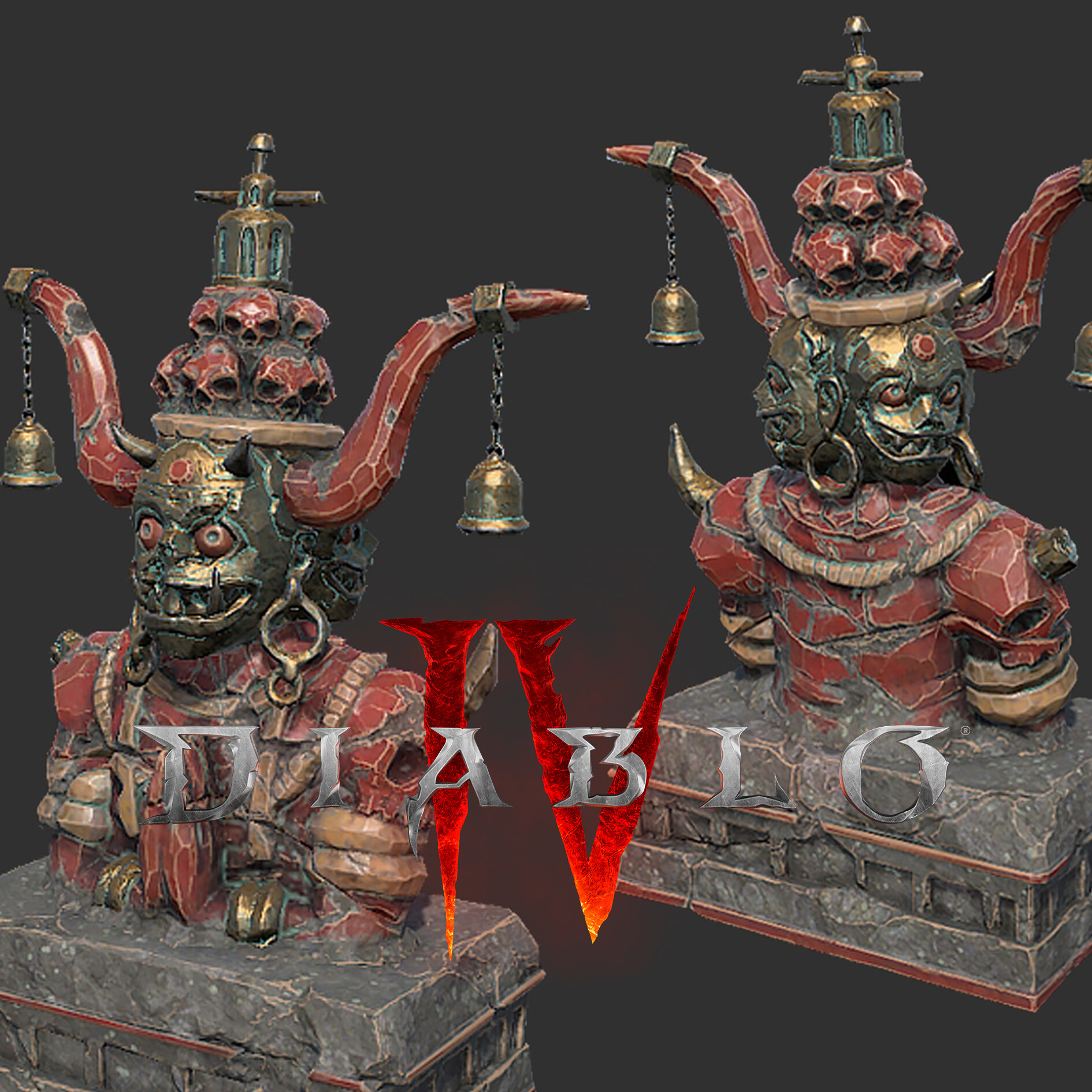 ArtStation - Diablo IV - Various Statues