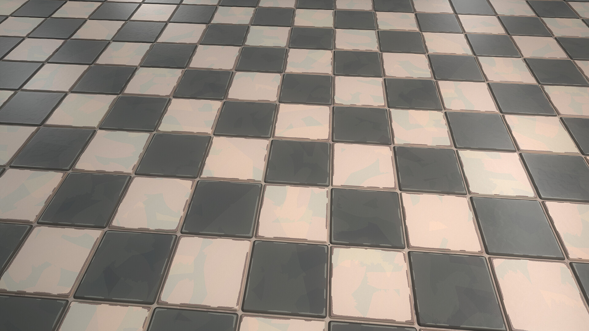 ArtStation - Stylized Checker Tile Floor Texture
