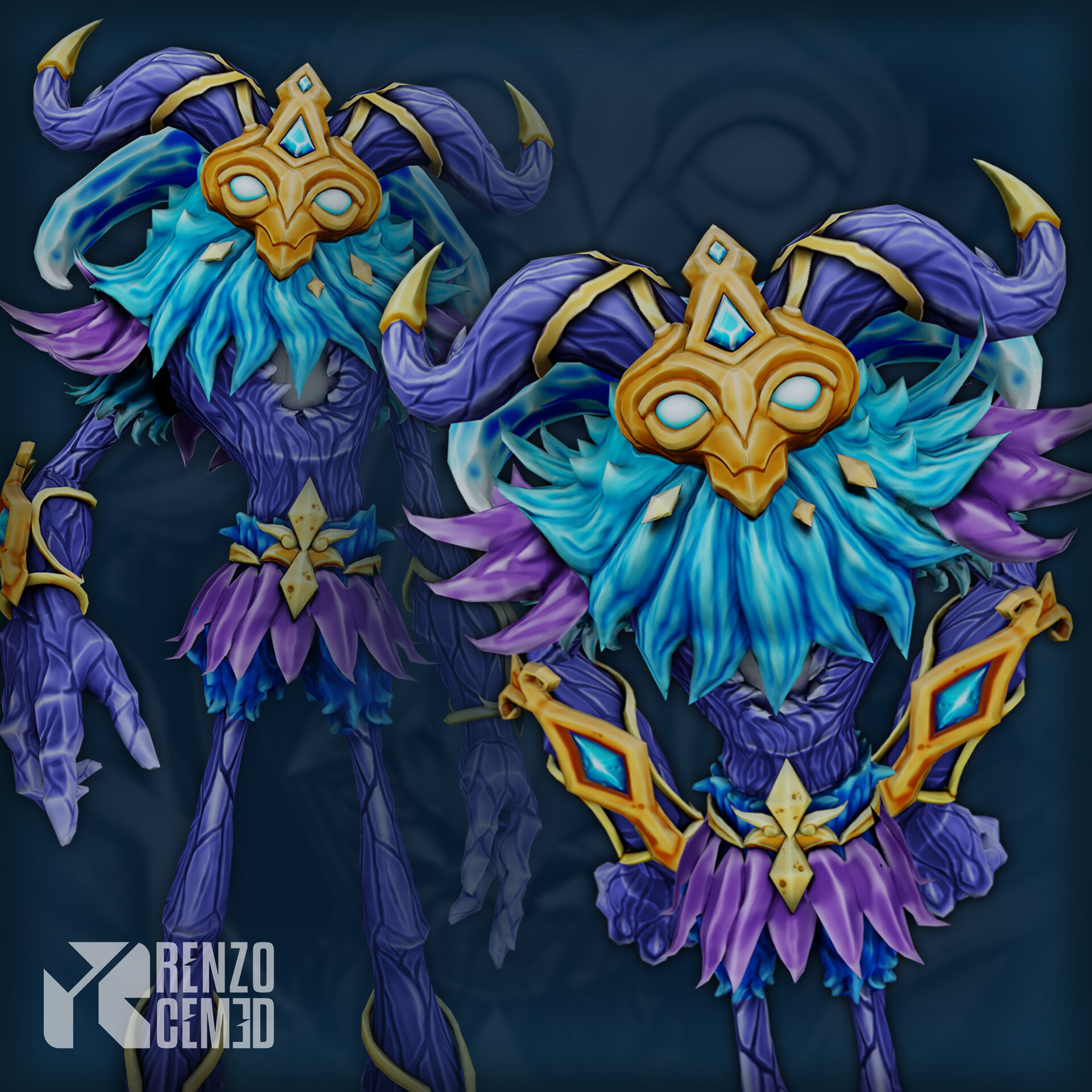 ArtStation - Glacial Ivern / Fanart skin