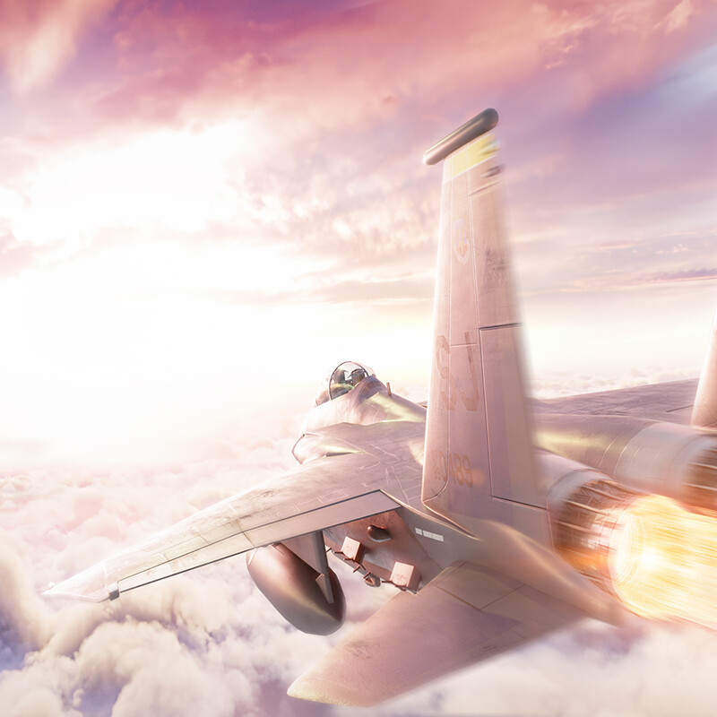 Acool rocket - Went back and on a render of a F-15 Jet from 2014 and ...