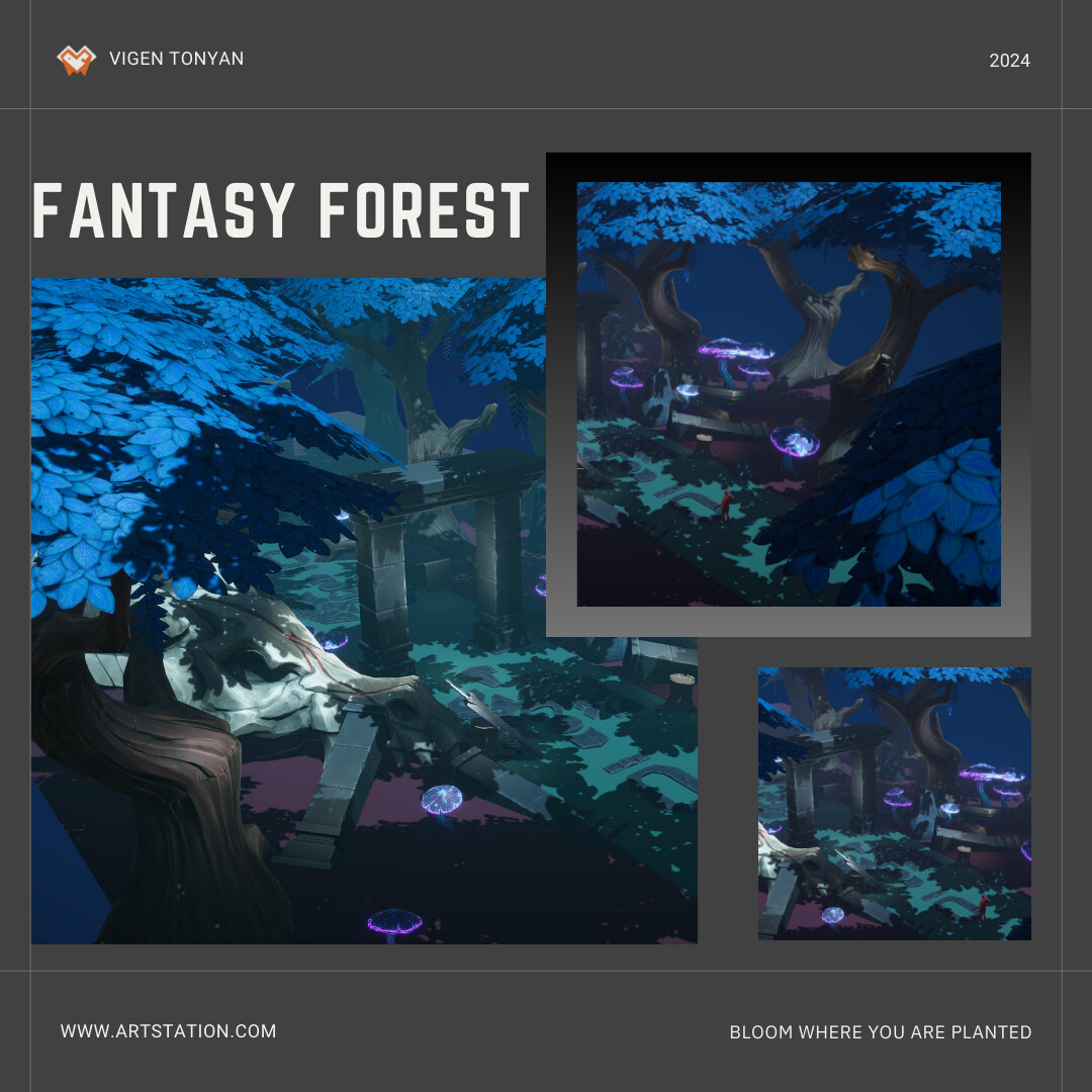 ArtStation - Fantasy Dungeon Forest