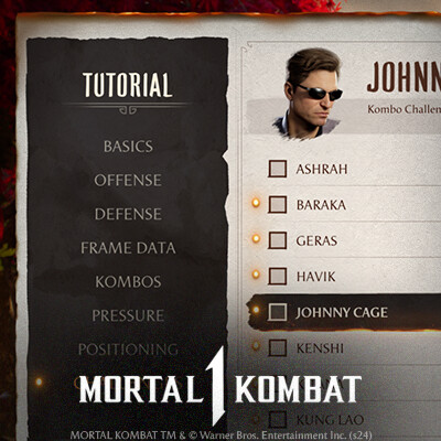 ArtStation - MK1 - Tutorial UI