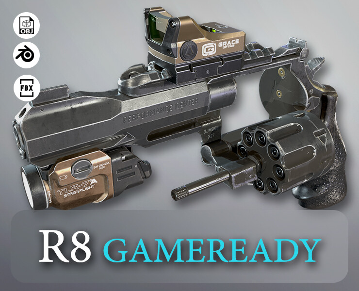 ArtStation - R8 Revolver - Smith & Wesson