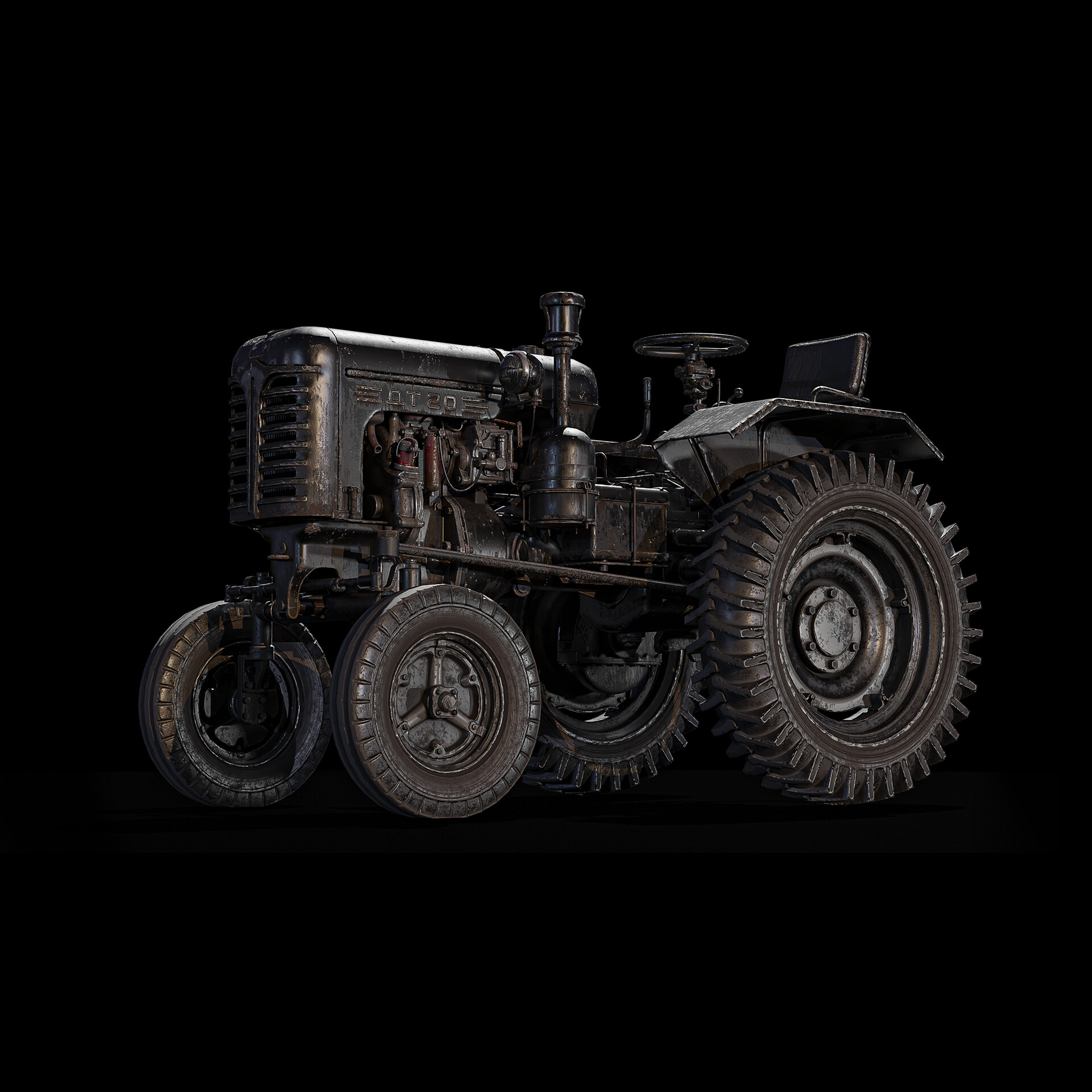 ArtStation - Black DT20 Tractor