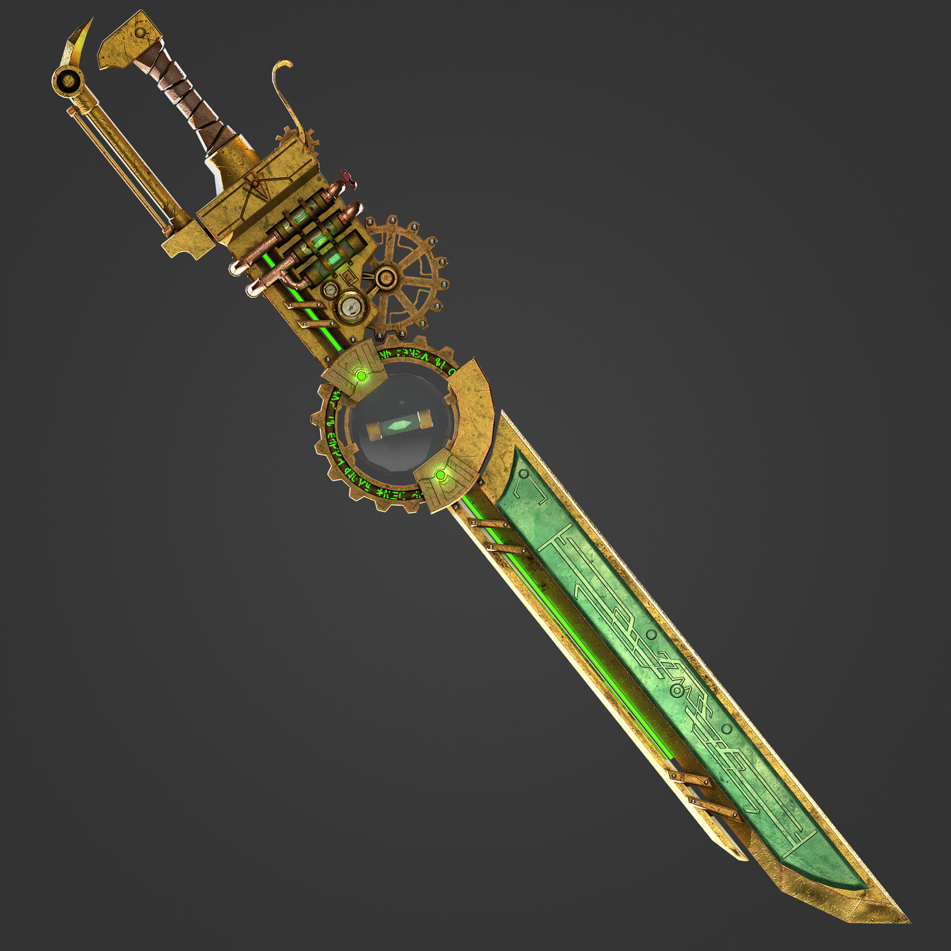 ArtStation - Steampunk Sword/蒸汽朋克风剑