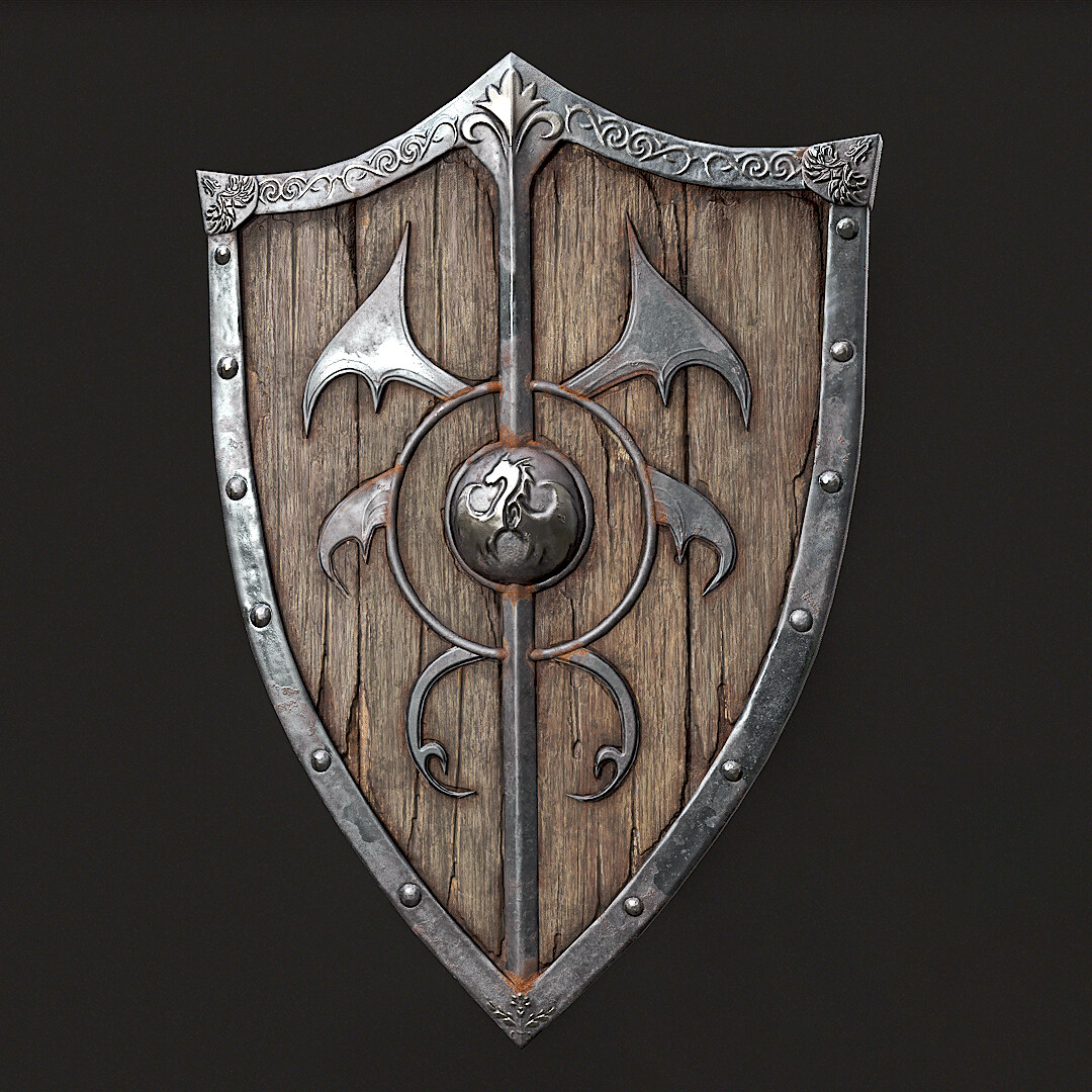 ArtStation - Wooden Shield