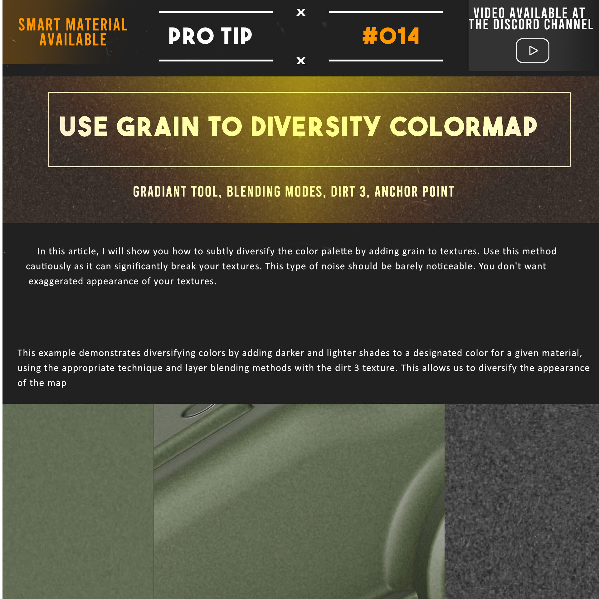 ArtStation - 014 USE GRAIN TO DIVERSITY COLORMAP