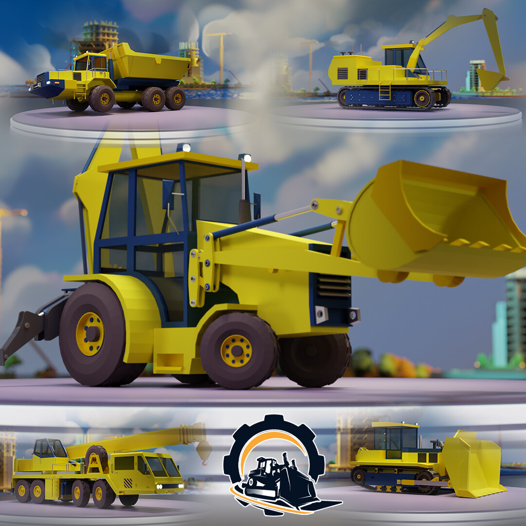 ArtStation - Heavy machinery "All Stars" mobile video game