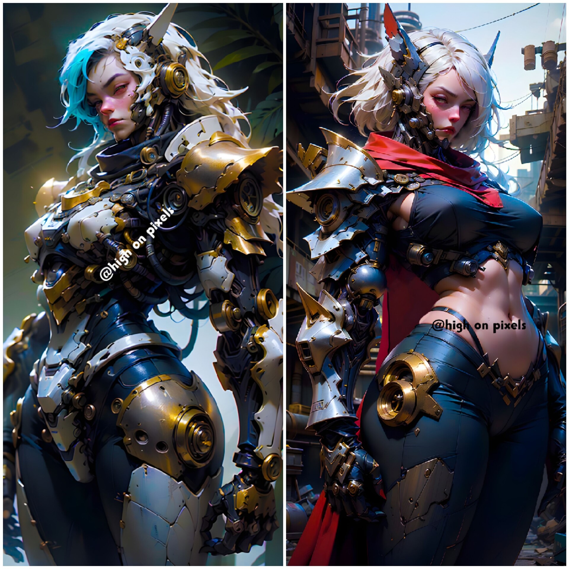 ArtStation - Futeristic Niji female characters /cyberpunk