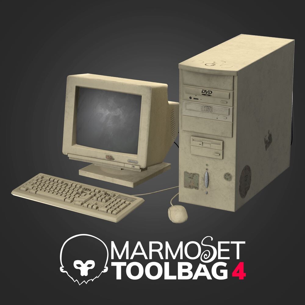 ArtStation - Old Abandoned Computer