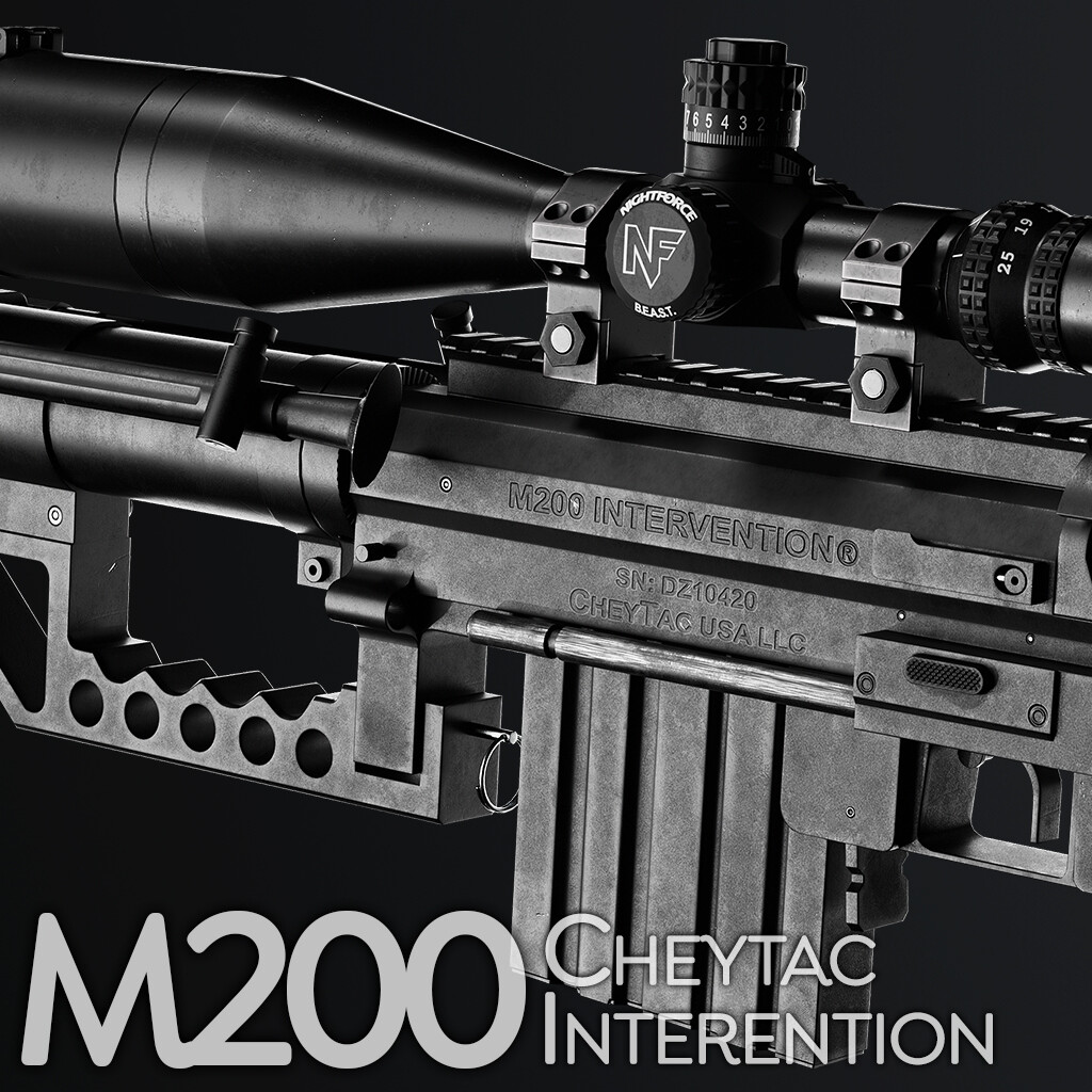 ArtStation - M200 Cheytac Intervention (Game Ready - Sniper)