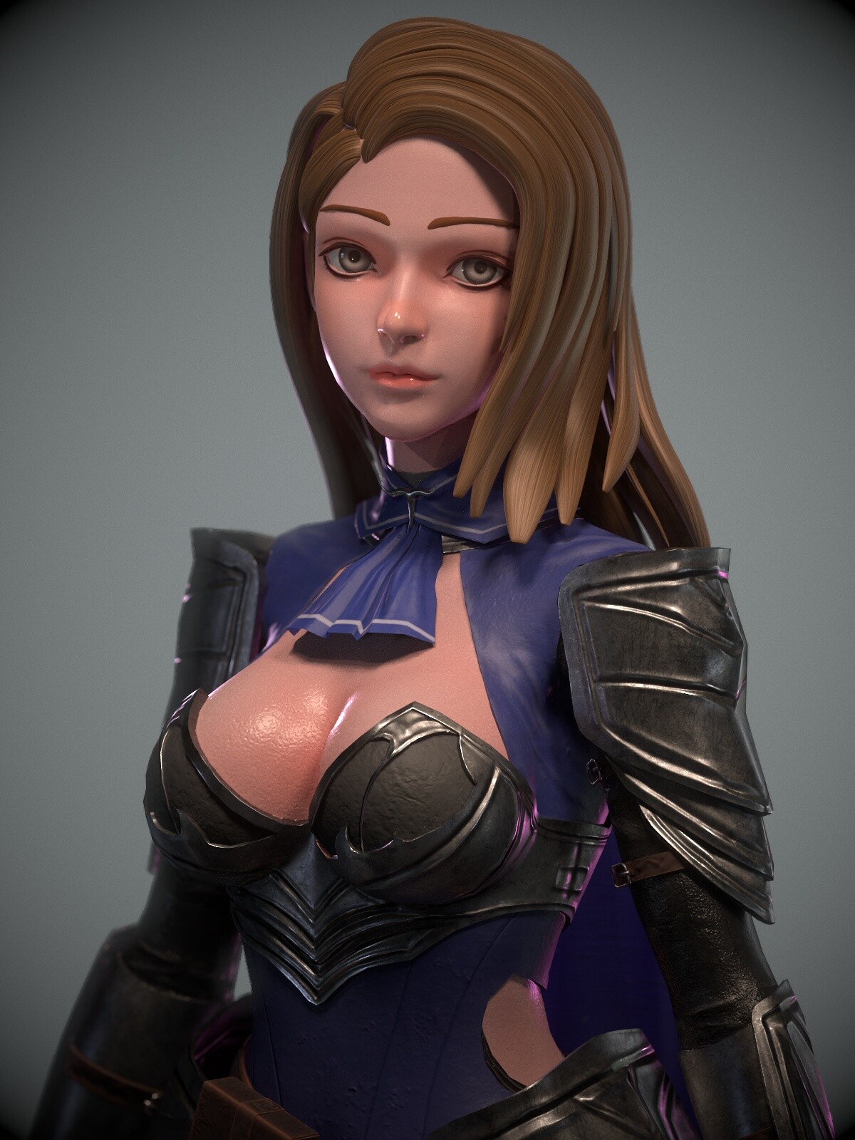 ArtStation - 3D Medieval Swordswoman