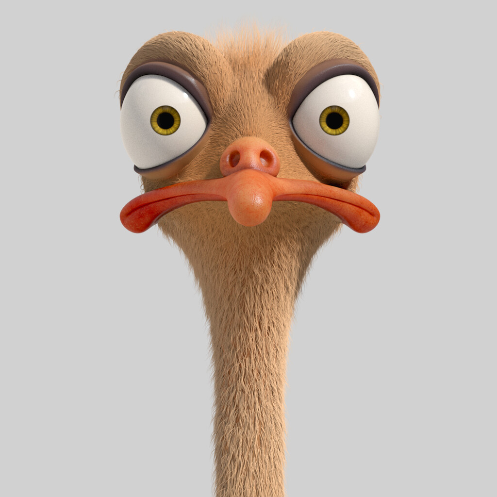 ArtStation - Ostrich (Ooops ! Noah Is Gone...)