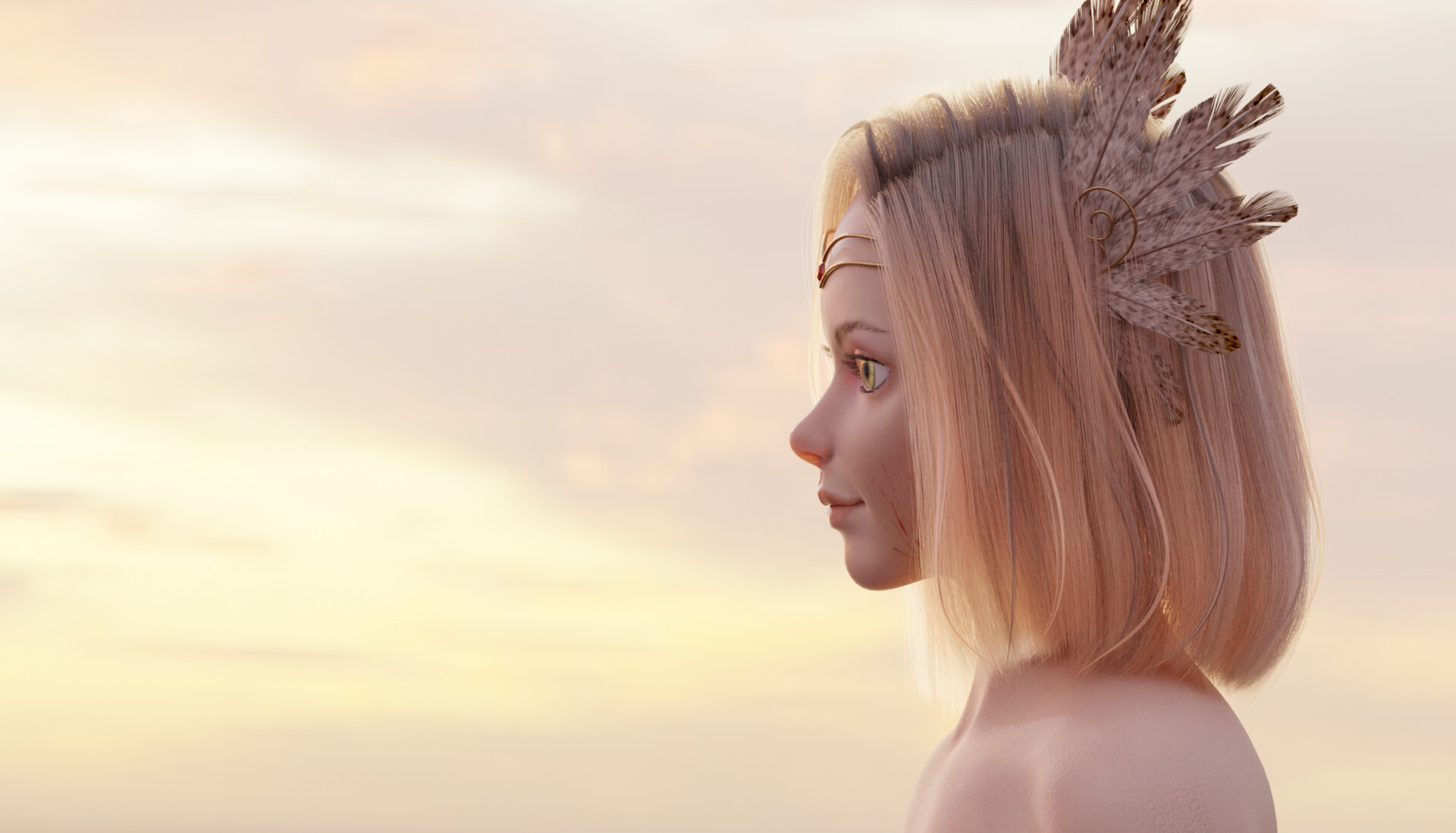 ArtStation - Burning - CGI portrait