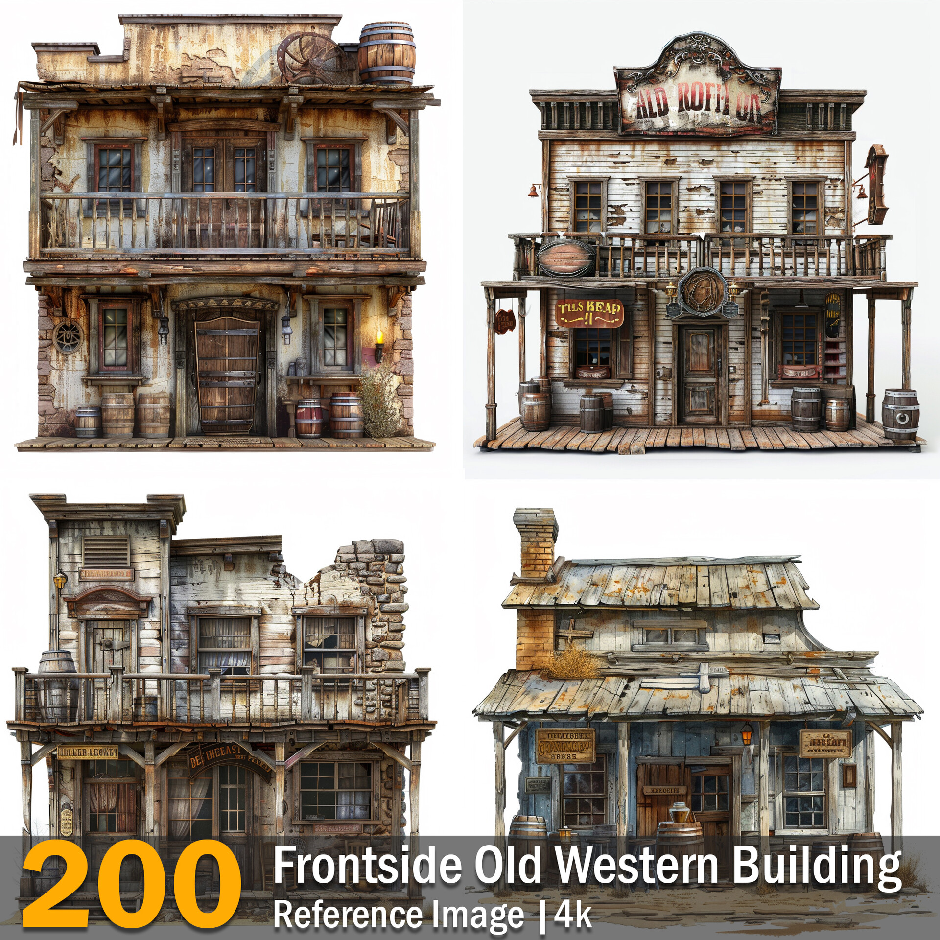 ArtStation - Frontside Old Western Building | Reference Images | 4K