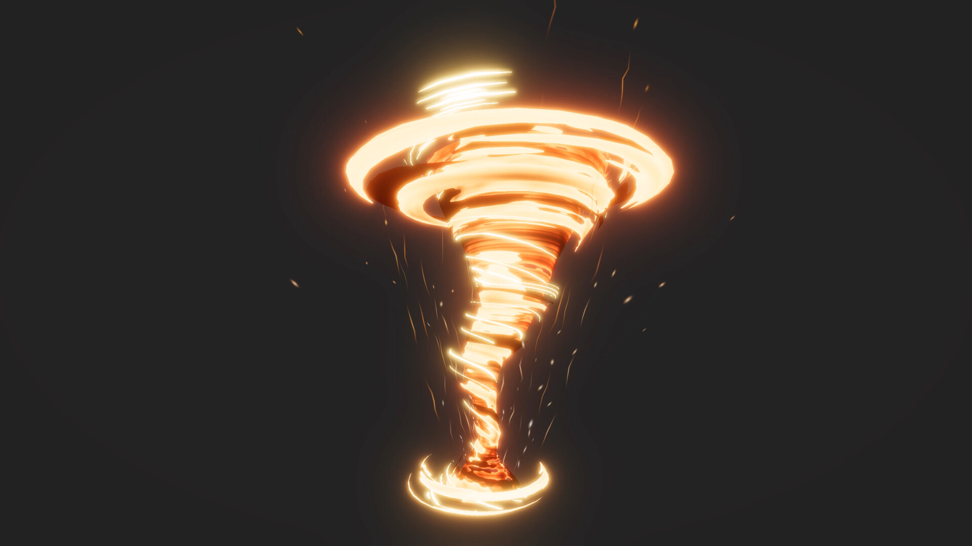 ArtStation - Stylised fire tornado