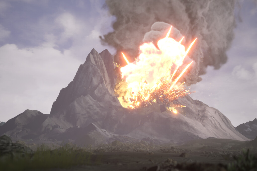 ArtStation - Volcano Explosion - VFX