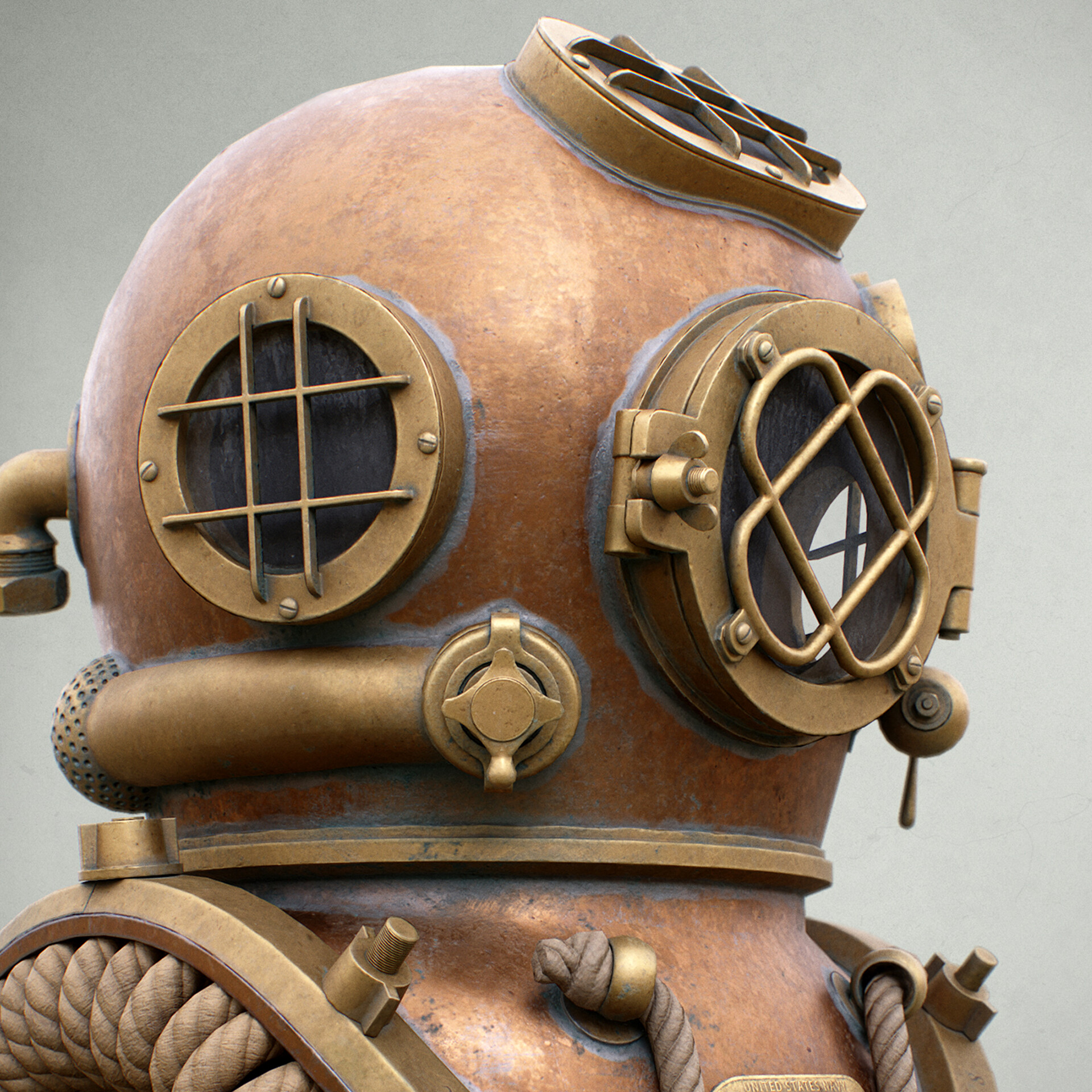 ArtStation - Diving Helmet Mark V