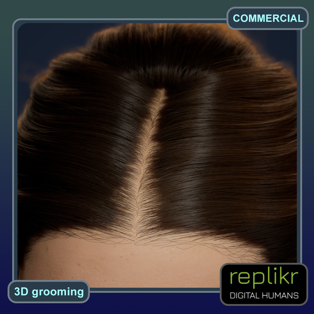 ArtStation - Grooming/Lookdev (realtime hair) - UE4 for REPLIKR (2021)