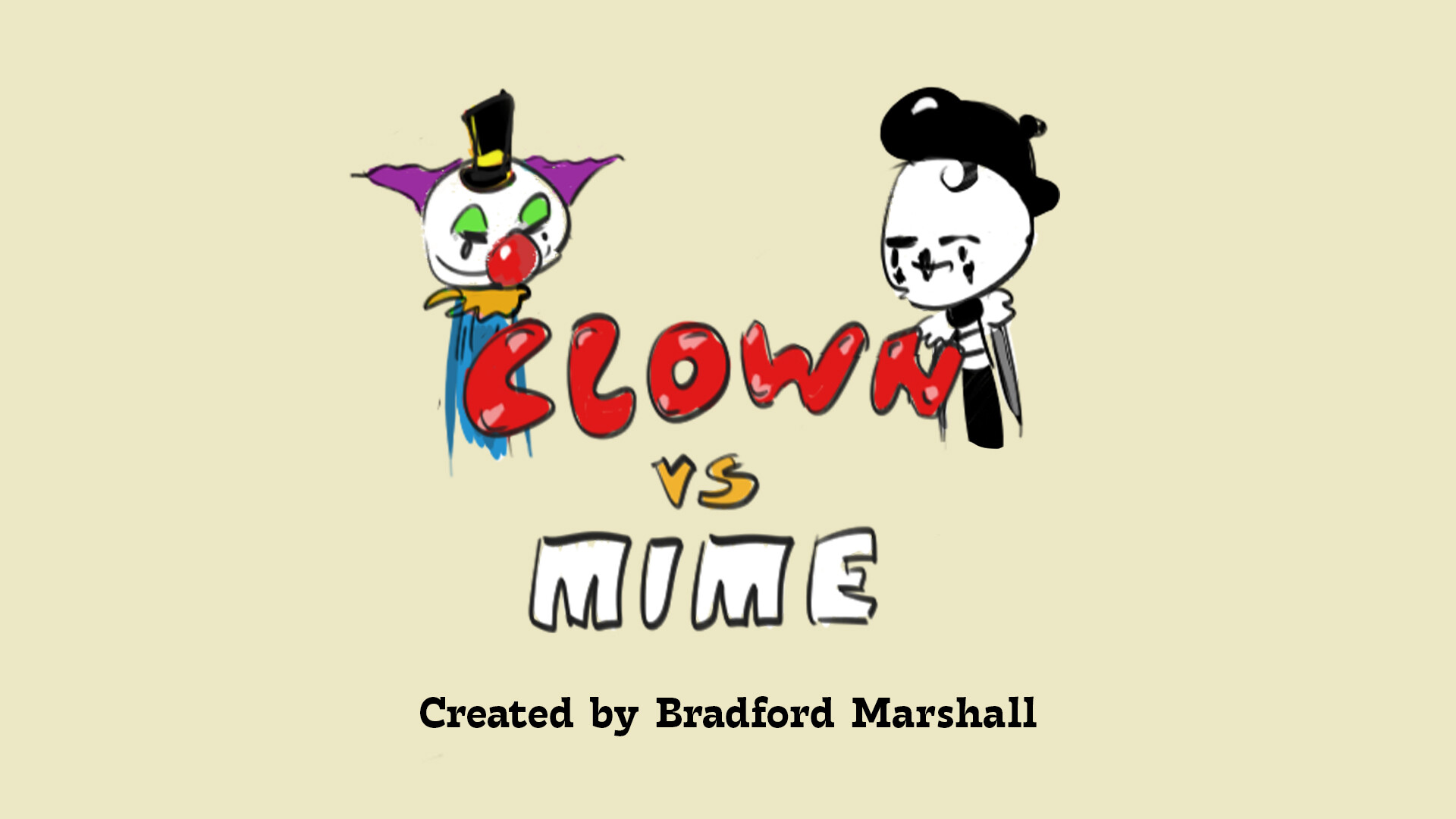 Art of Bradford Marshall - Clown vs Mime - Animatic