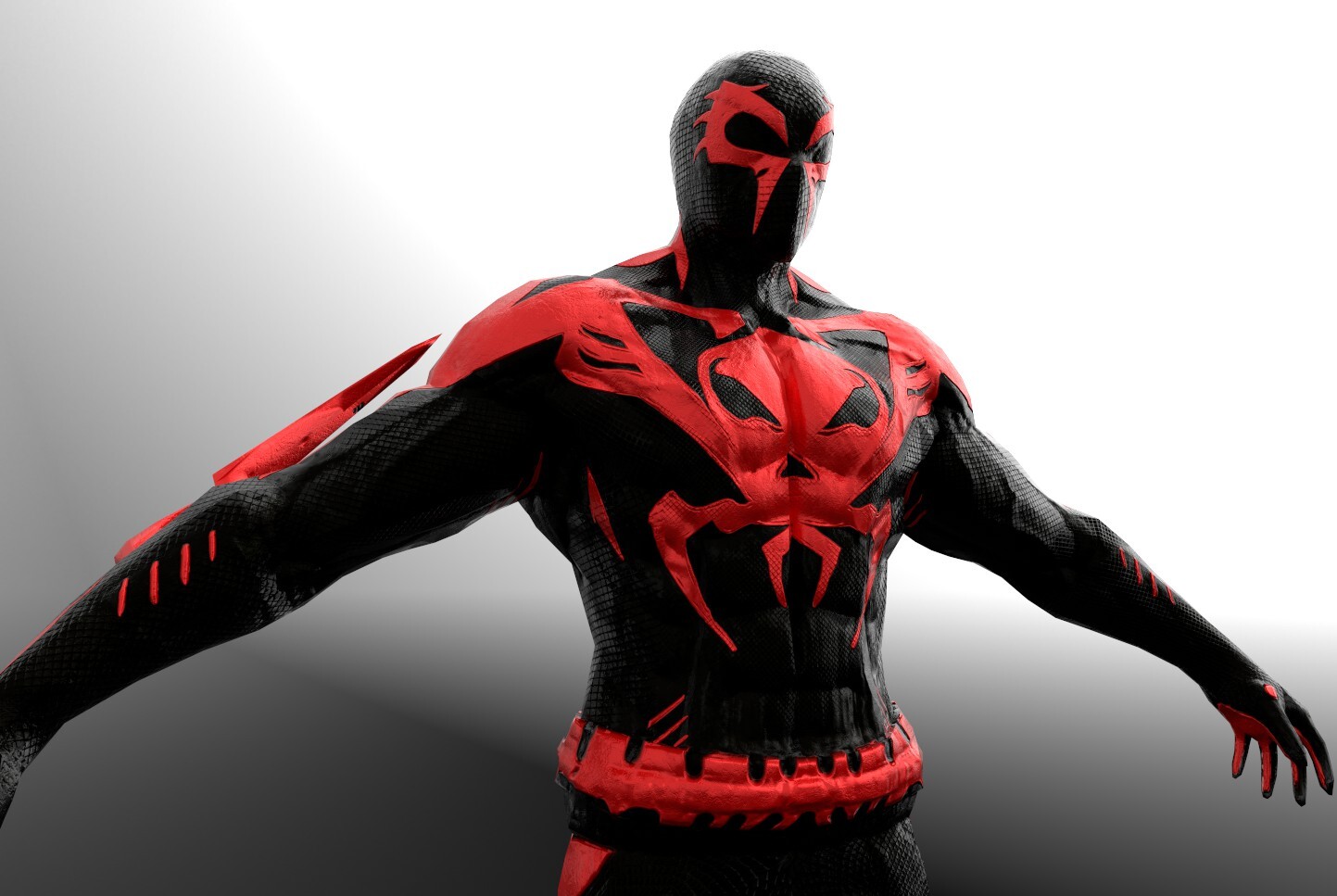 ArtStation - Low Poly Spider Man 2099_ Fan Art