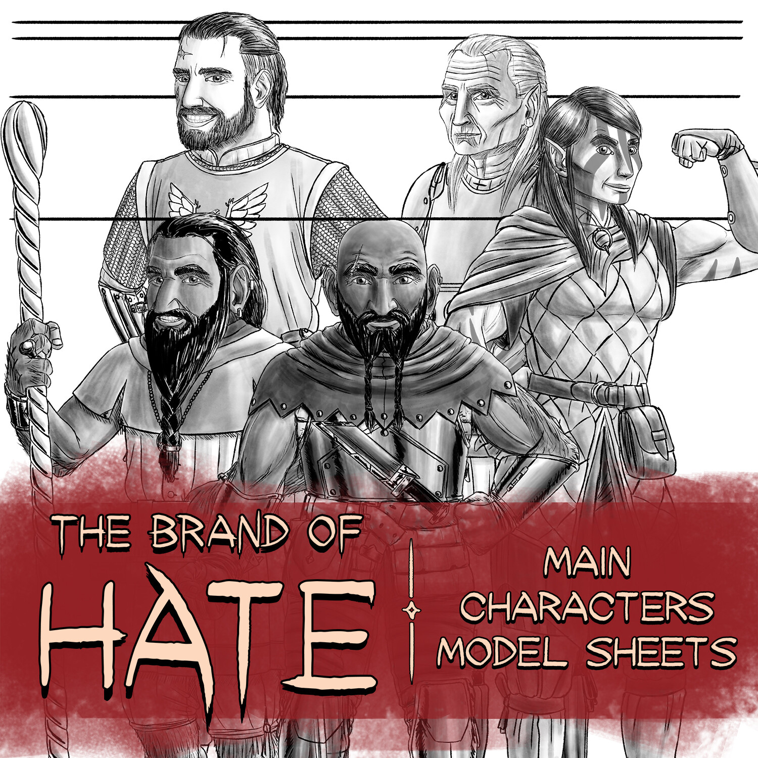 ArtStation - The Brand of Hate | Main Characters Model Sheets