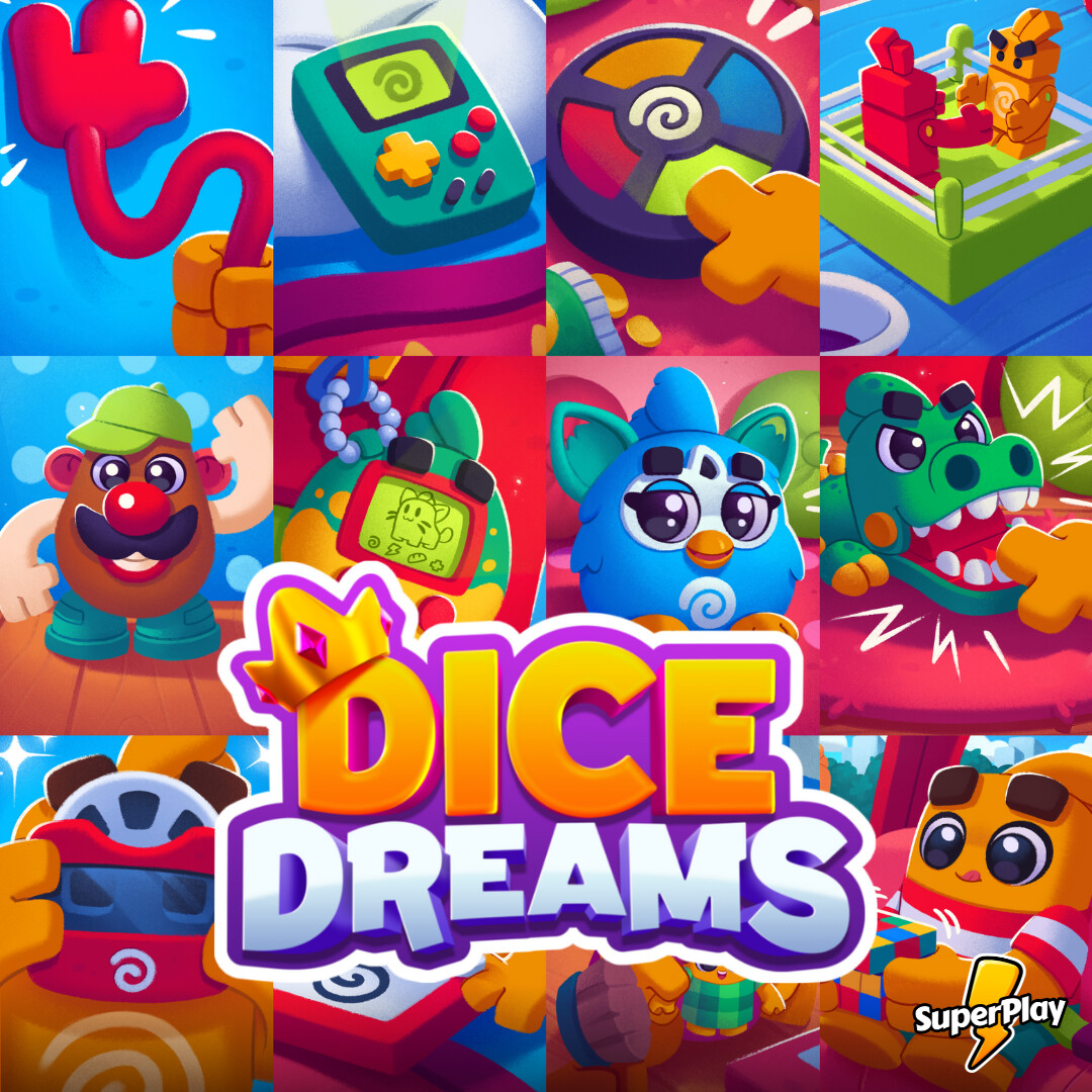 ArtStation - Dice Dreams - Toys Sticker Set