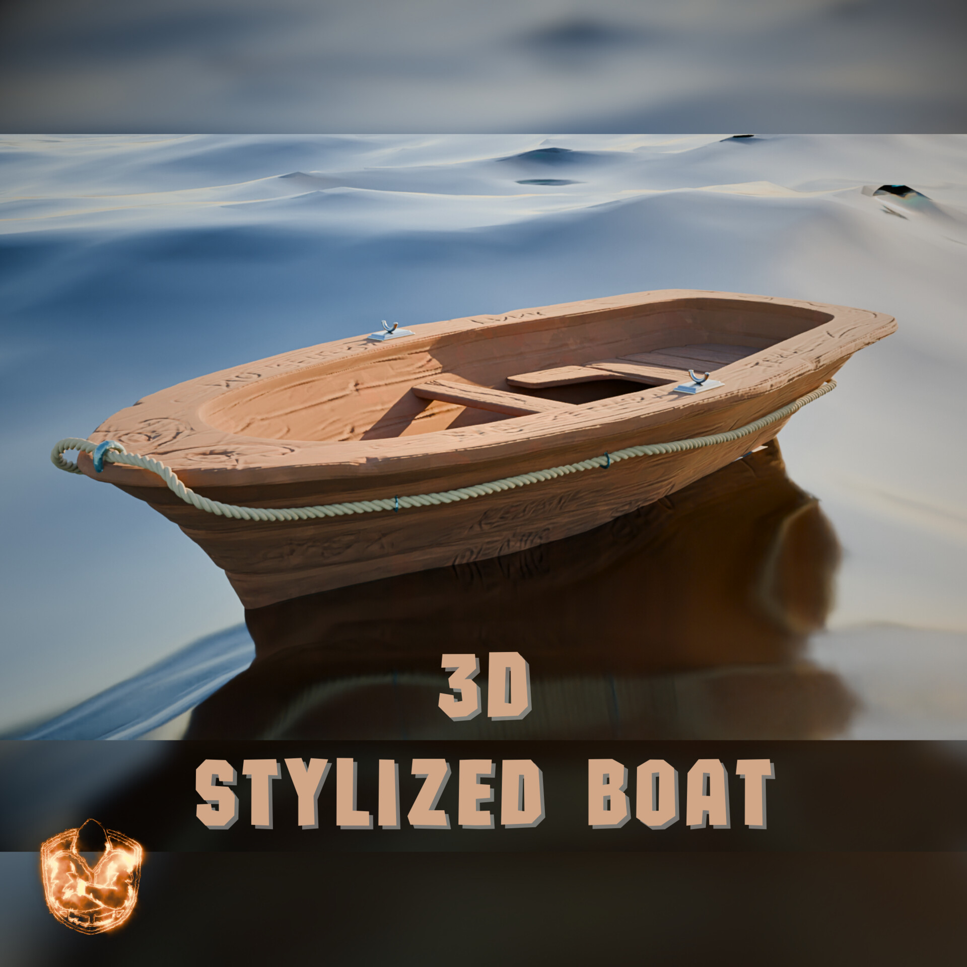 ArtStation - 3D Stylized Boat