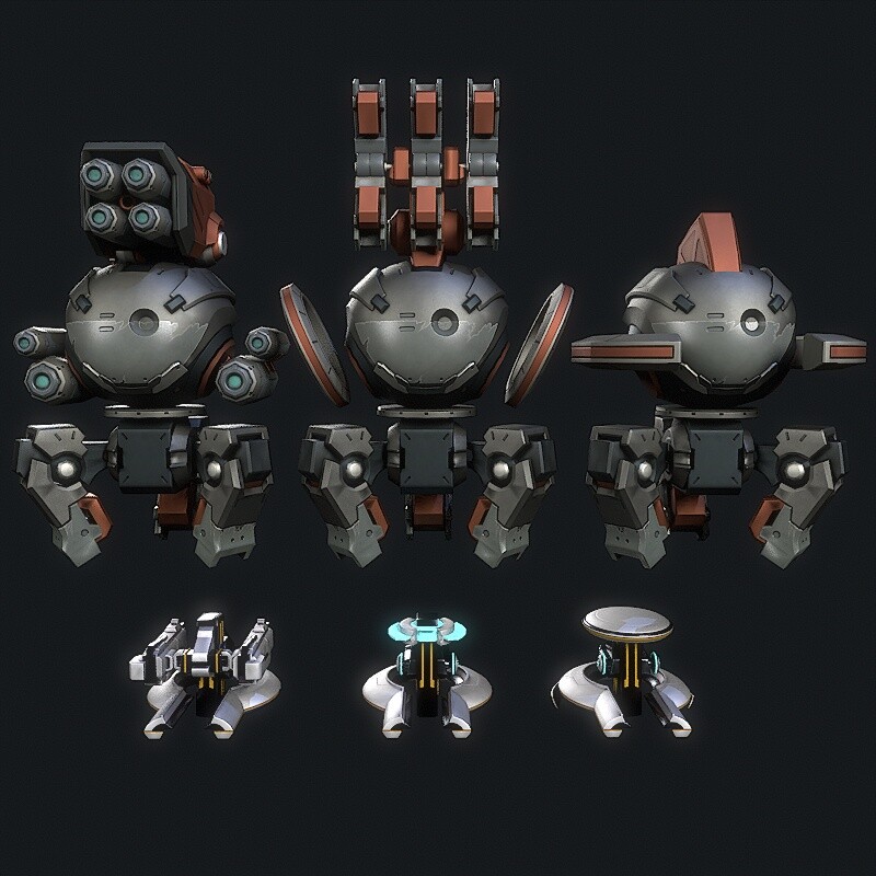 ArtStation - Project Xeno Mech Mobs 3