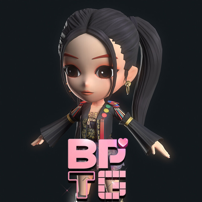 ArtStation - Blackpink the Game Jisoo costume 3