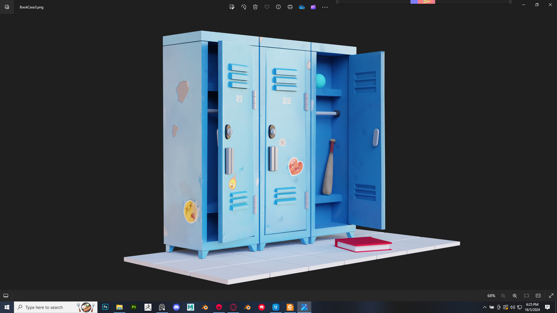 ArtStation - School Lockers
