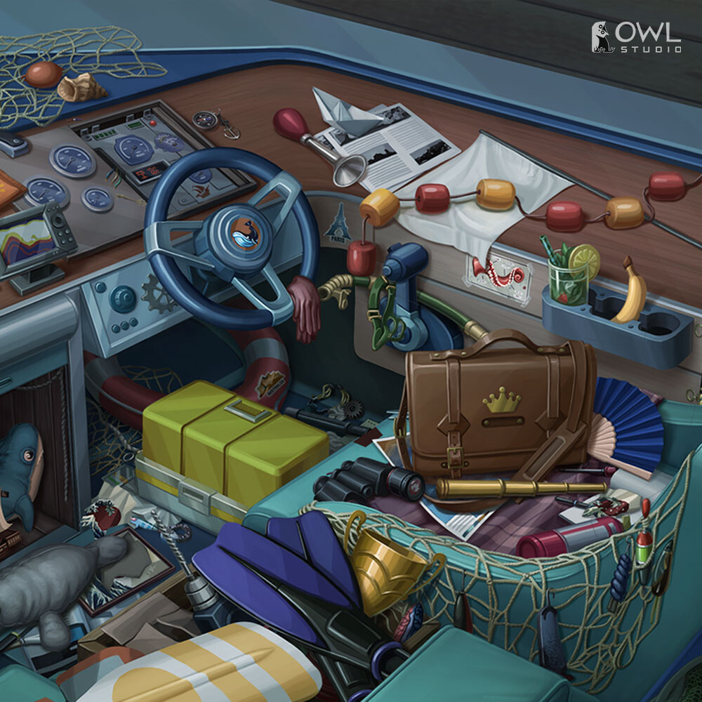 ArtStation - Realistic game art Part 2 - Hidden objects project