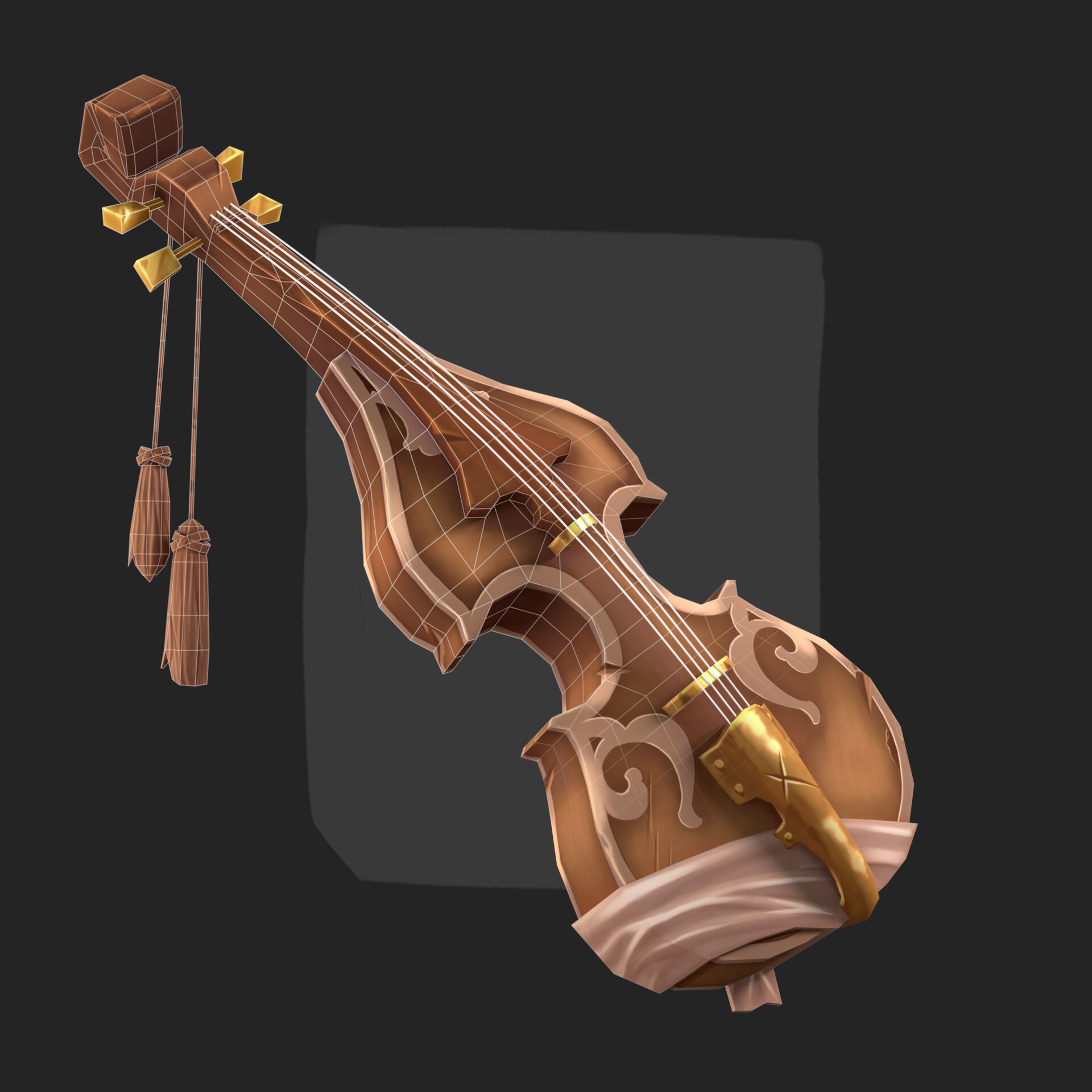 ArtStation - 3D Stylized Violin