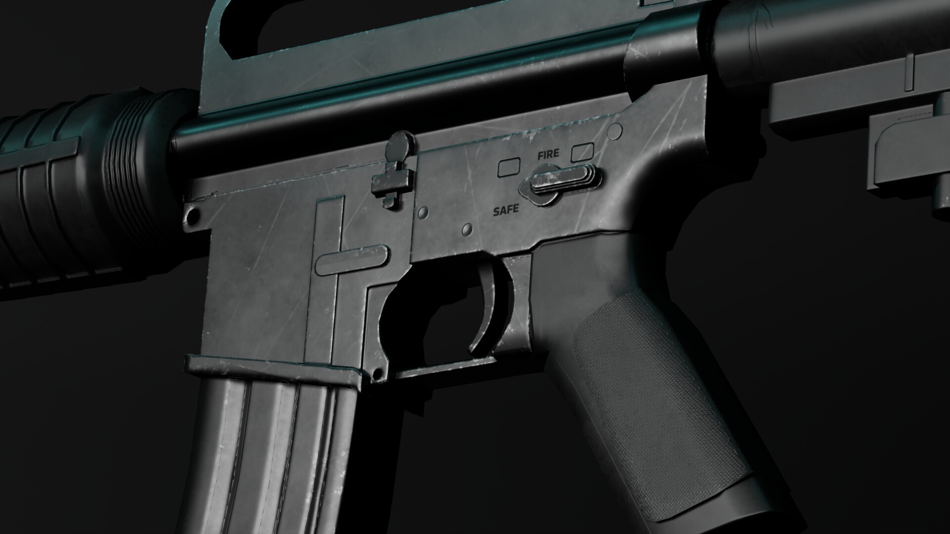 ArtStation - M16 ASSAULT RIFLE GAMING ASSET