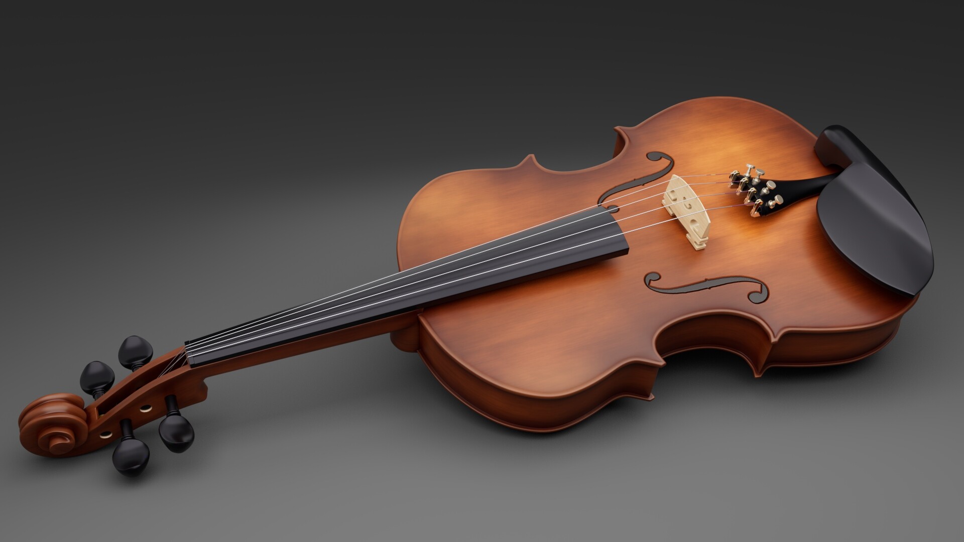 ArtStation - Violin Solid Wood Handmade Violin