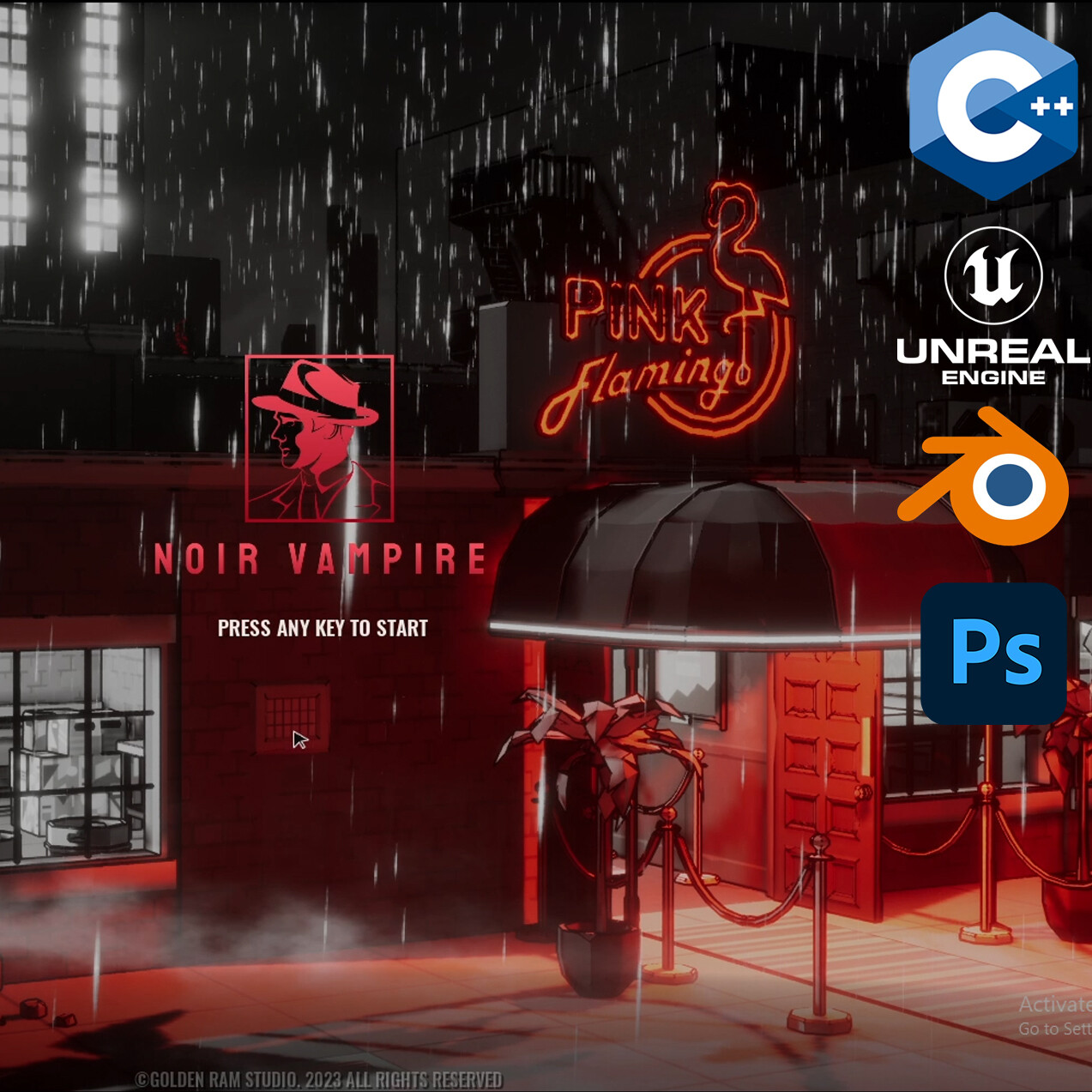 ArtStation - "Project Noir Vampire" - demo, May 2023